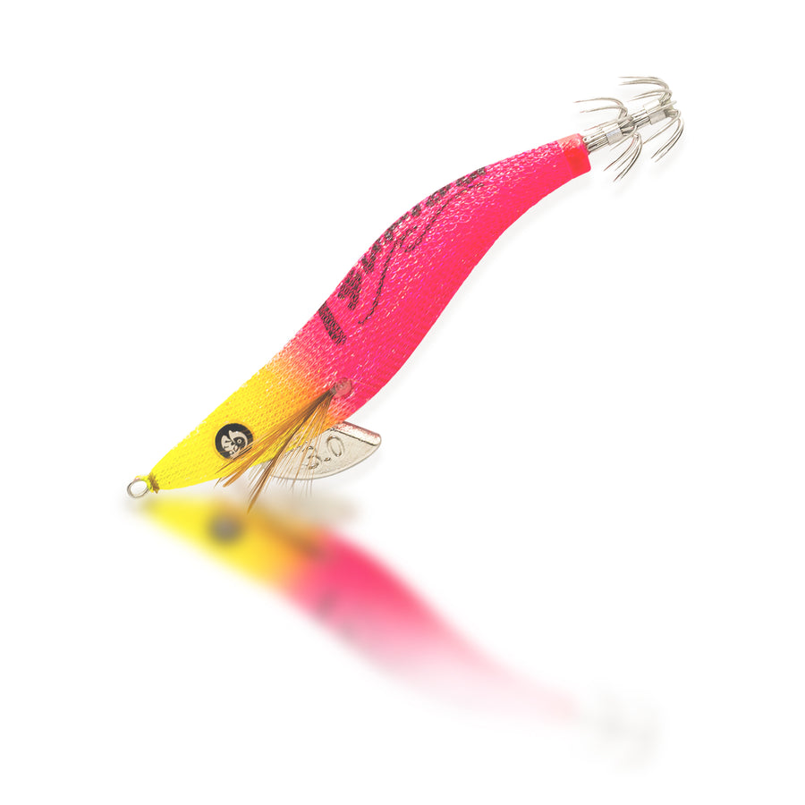 Super UV Bright Neon Yellow Pink Squid Jigs (Slow Sink) – Tsuriou
